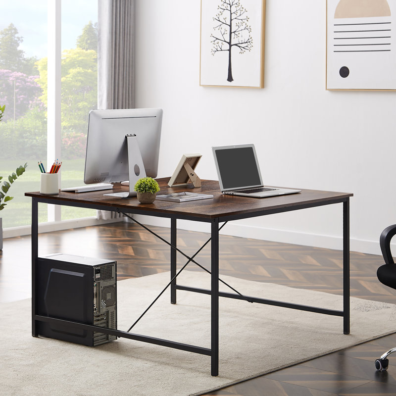 Inbox Zero Home Office Square Desk Wayfair